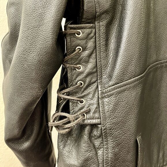 Excelled | Jackets & Coats | Vintage Excelled Black Leather Biker ...